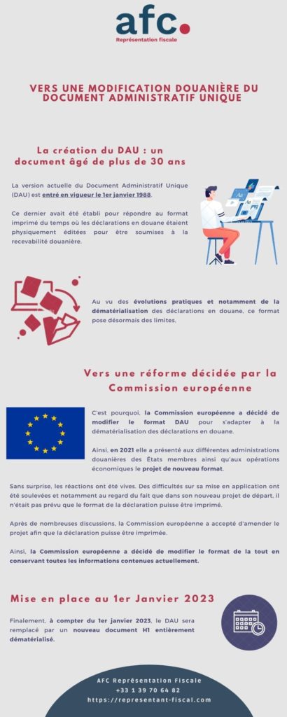 Vers une modification douanière du Document Administratif Unique (DAU ...